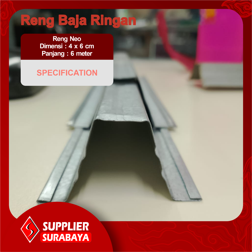 Jual Reng NEO / Reng Baja Ringan Neo Ukuran 6 Meter reng taso ring baja ...