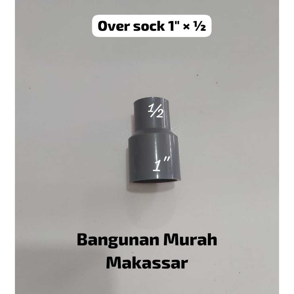 Jual Sambungan Vlok Sok 1" x 1/2" Inch Reducer Pvc Over Sock Socket ...