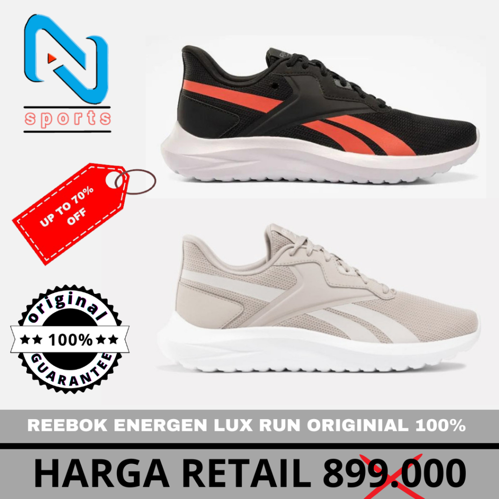 Jual Sepatu Lari Running Pria Reebok Energen Lux Black Red Original 100 ...