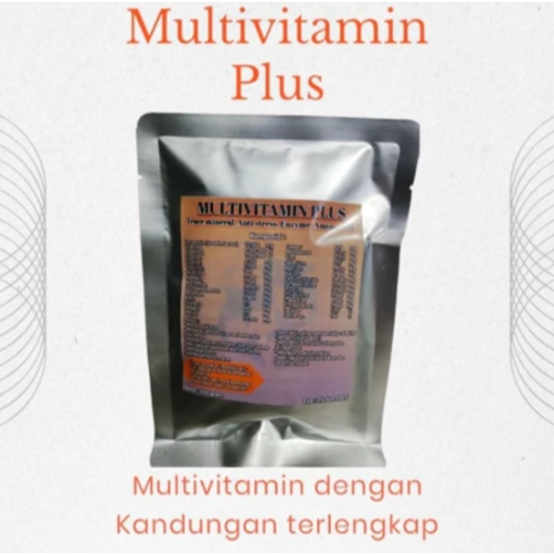 Jual Multivitamin plus ikan 100 gram / multivitamin plus / multivitamin ...