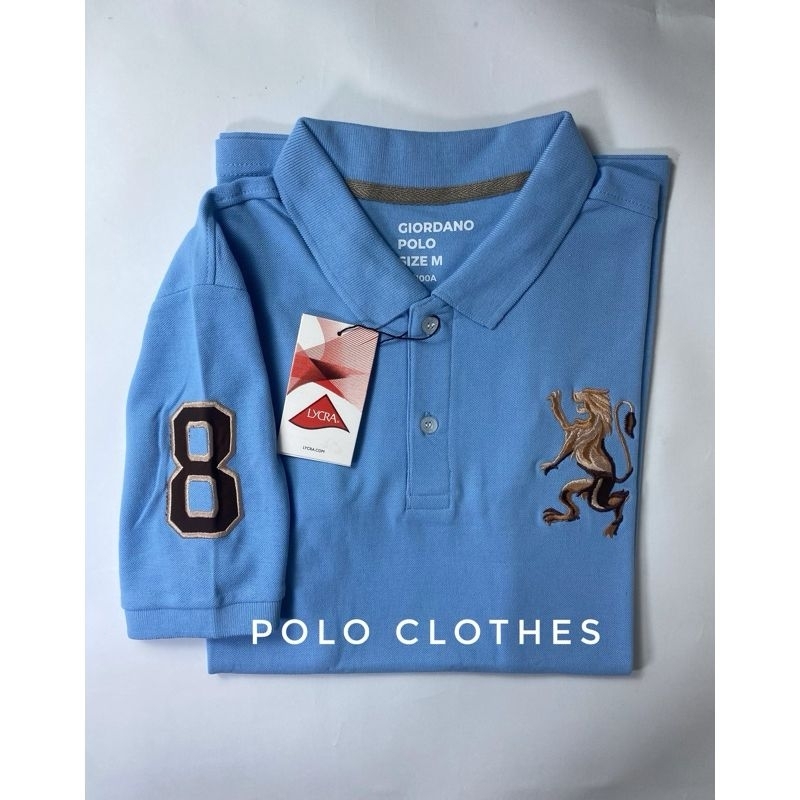 Jual KAOS KERAH PRIA/KAOS POLO/KAOS POLO SHIRT/GIORDANO 3D LION BORDIR ... Jual KAOS KERAH PRIA/KAOS POLO/KAOS POLO SHIRT/GIORDANO 3D LION BORDIR ...