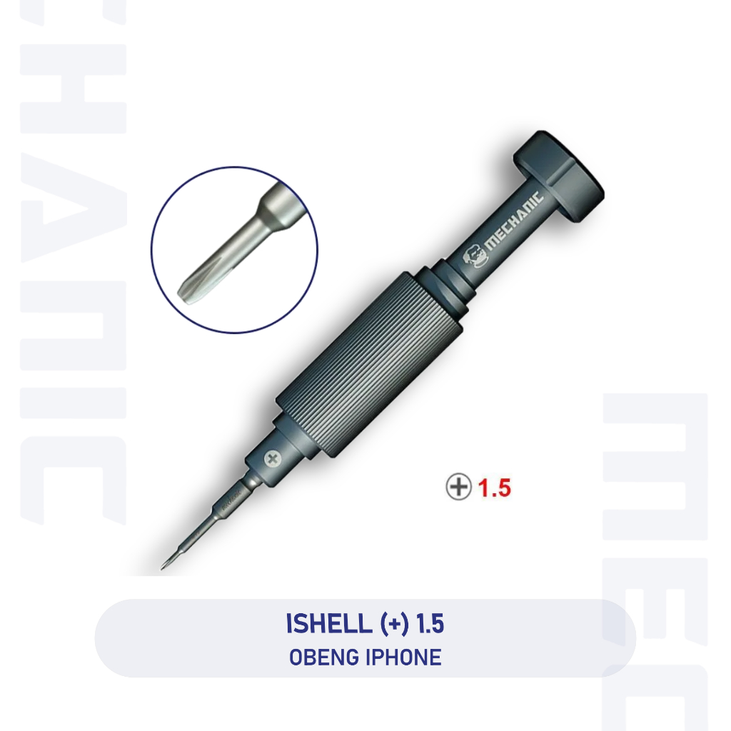Jual MECHANIC Obeng Satuan iShell (+) 1.5 Mortar Mini - Screwdriver Single Pack Original ...