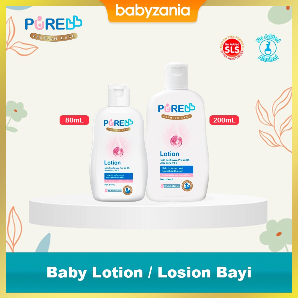 Jual Pure BB Baby Lotion Bayi - 80ml 200 ml | Shopee Indonesia
