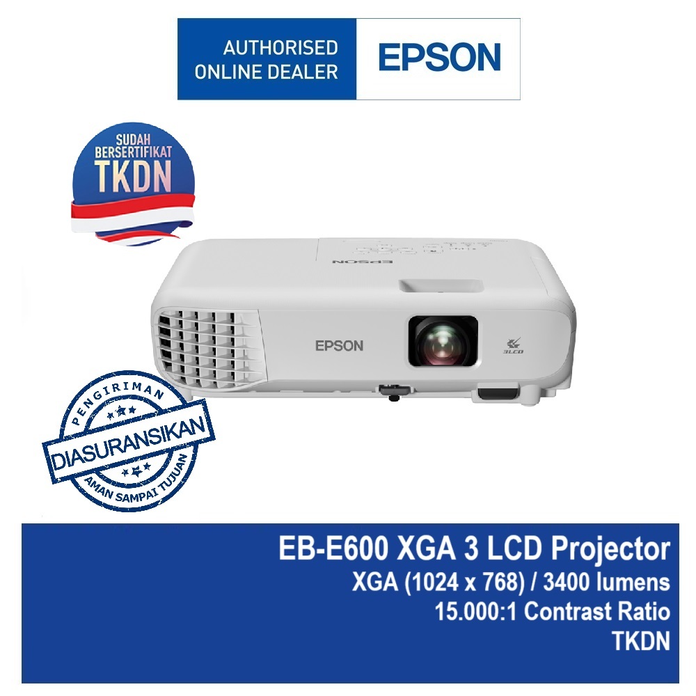 Jual Epson EB-E600 3LCD Projector TKDN | Shopee Indonesia