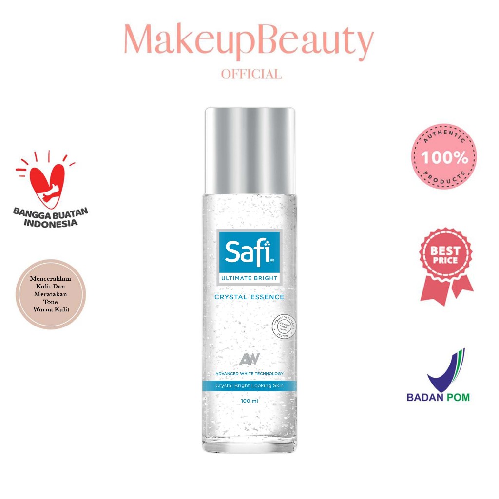 Jual SAFI Ultimate Bright Crystal Essence 100 ml - Moisturizer Wajah | Shopee Indonesia