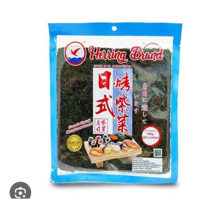 Jual HERRING BRAND NORI 50 SHEET / SUSHI NORI / YAKINORI / NORI HALAL / DRIED SEAWEED / NORI ...