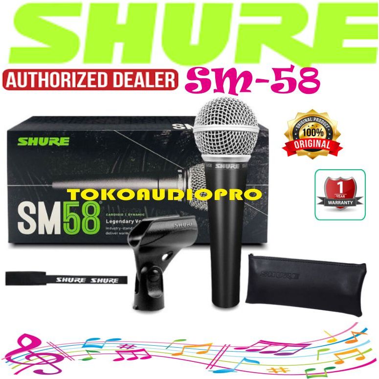 Jual Shure SM58 Microphone original Shure SM-58LC SM-58 | Shopee Indonesia