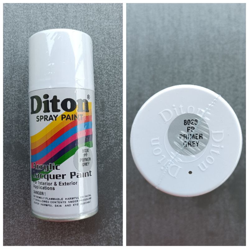 Jual Diton Spray Paint Primer Epoxy 8020 PP Primer Grey Cat Dasar ...