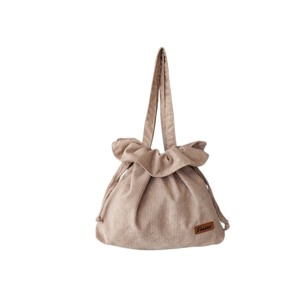 Jual Mona Tas wanita Tote Bag Serut Corduroy Premium By Tassae | Shopee ...
