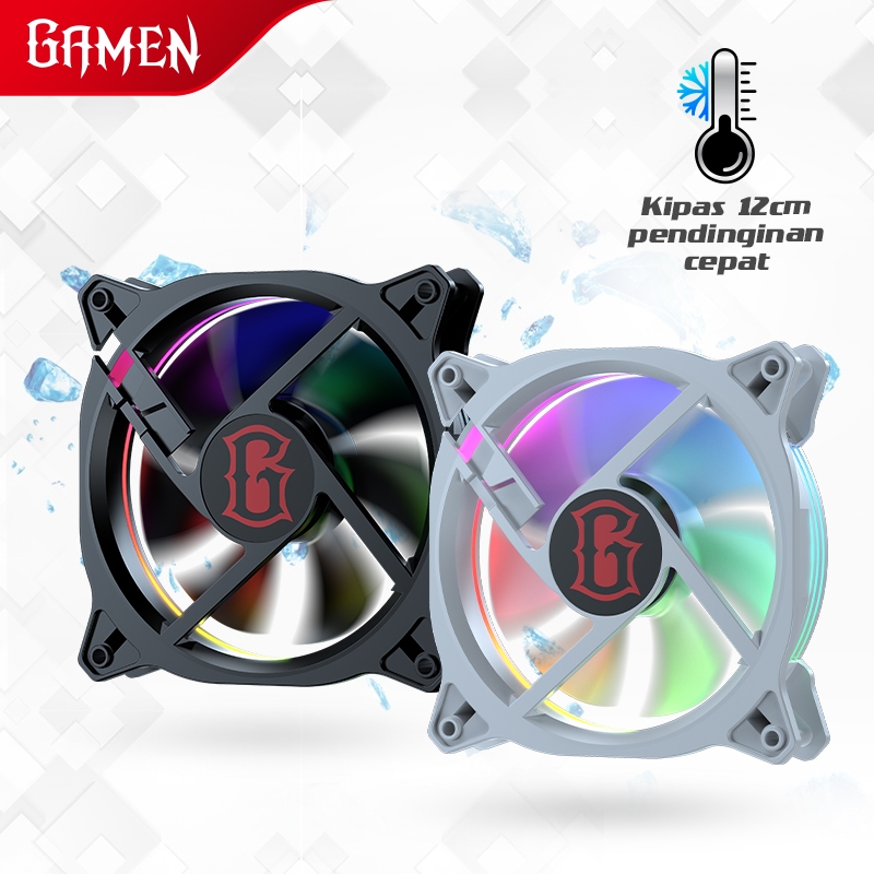 Jual GAMEN GCF110 Fan CPU Gaming RGB 12cm Silent Fan 1000 RPM | Kipas ...