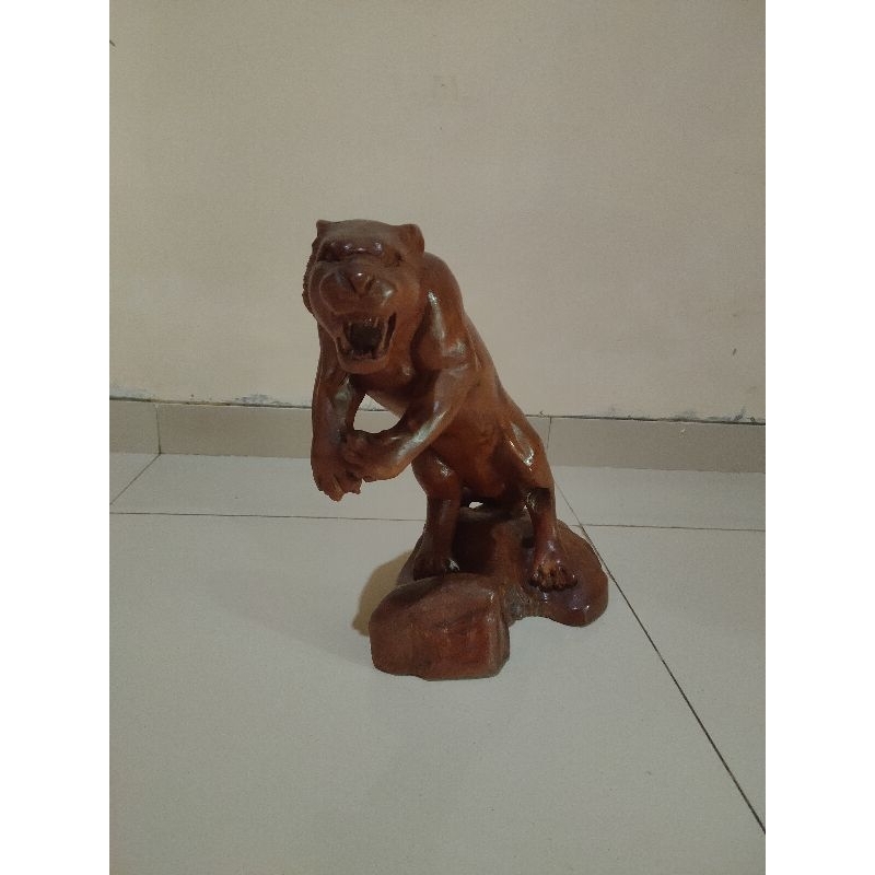 Jual patung kayu macan | Shopee Indonesia