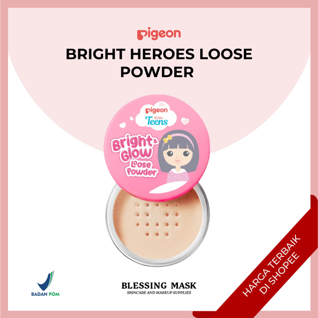 Jual Pigeon Teens Bright Heroes Loose Powder - 12gr | Bedak tabur ...
