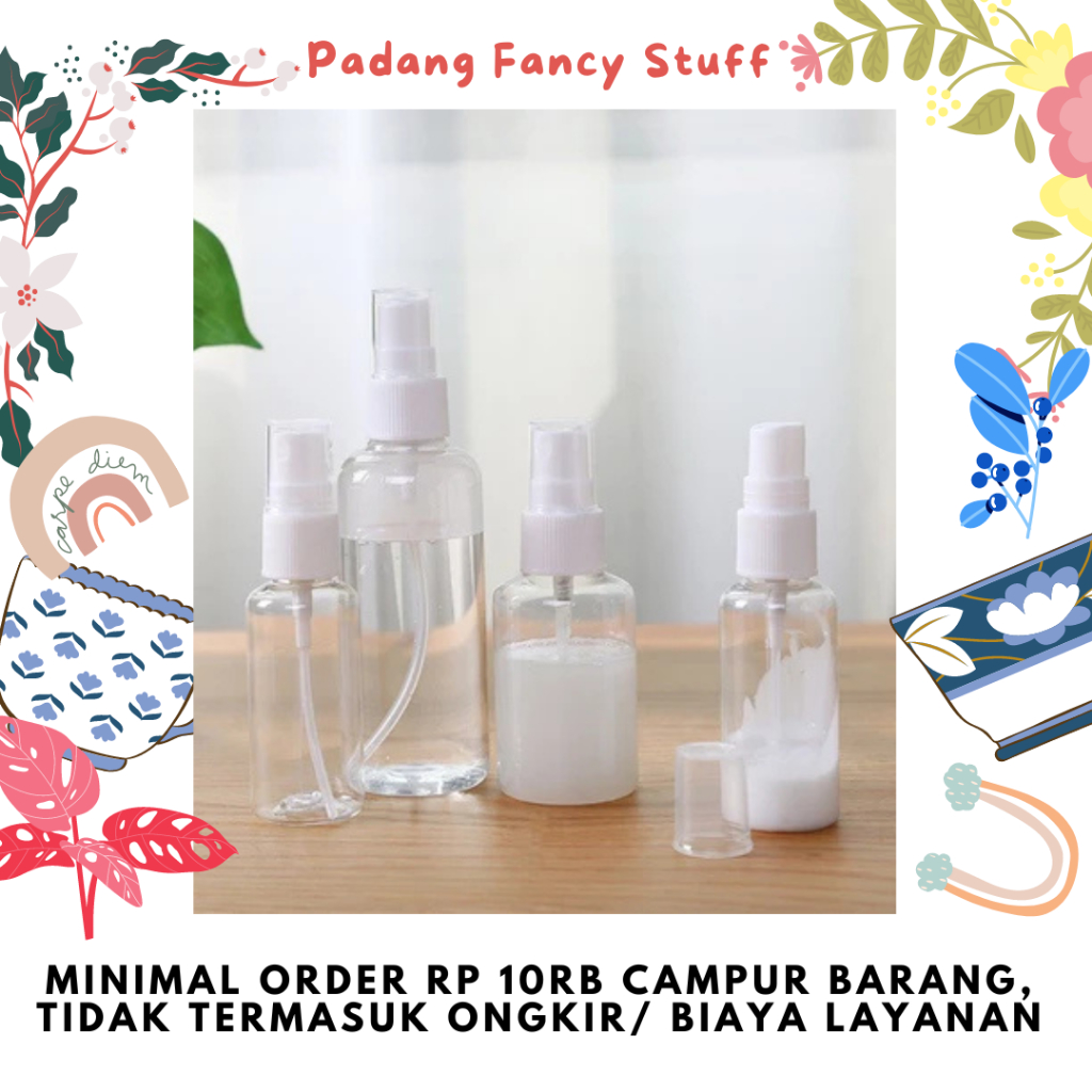 Jual PFS - BOTOL SPRAY 30ML 60ML 100ML TRAVEL MINI BOTTLE SABUN ...