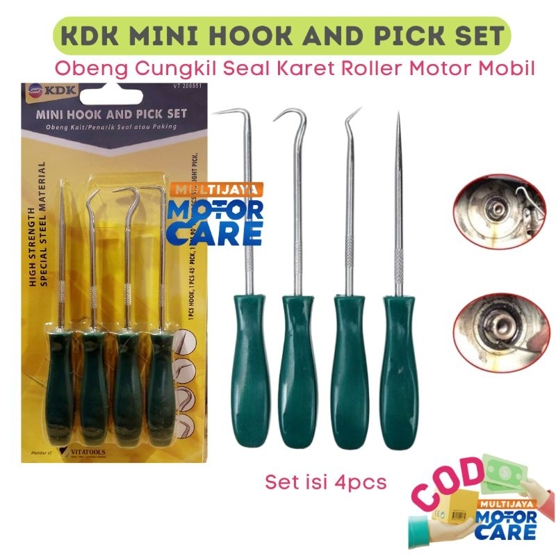 Jual Alat Obeng Cungkil Seal Segel Minyak Mesin Motor Mobil 4pcs 4 set ...