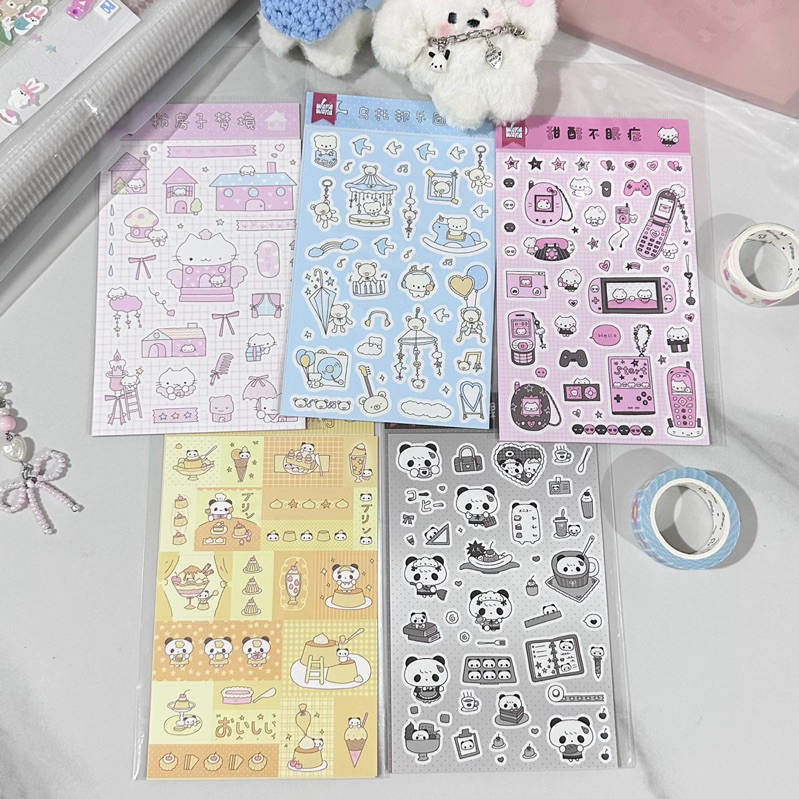 Jual sticker wk deco korean photocard journal readystock B1750 | Shopee ...