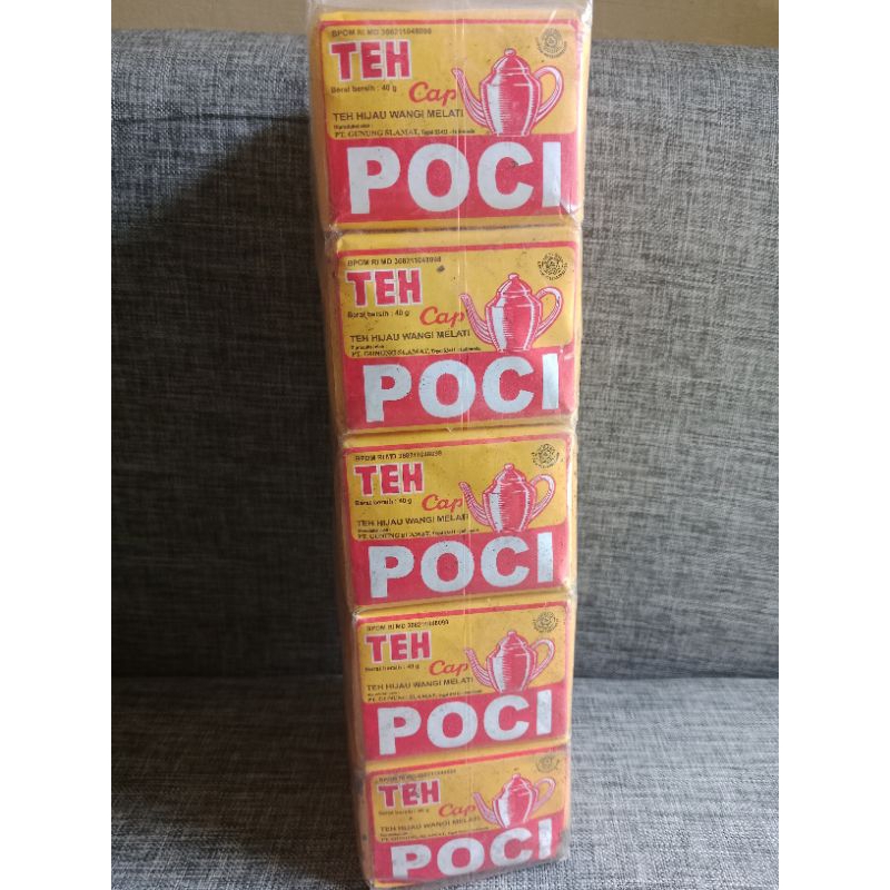 Jual Teh Cap Poci Kuning 40gr isi 10 bungkus | Shopee Indonesia