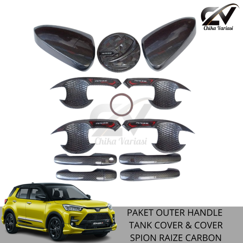Jual Paket Cover Spion Outer Handle Pintu Tutup Tangki Mobil Raize 2022 ...