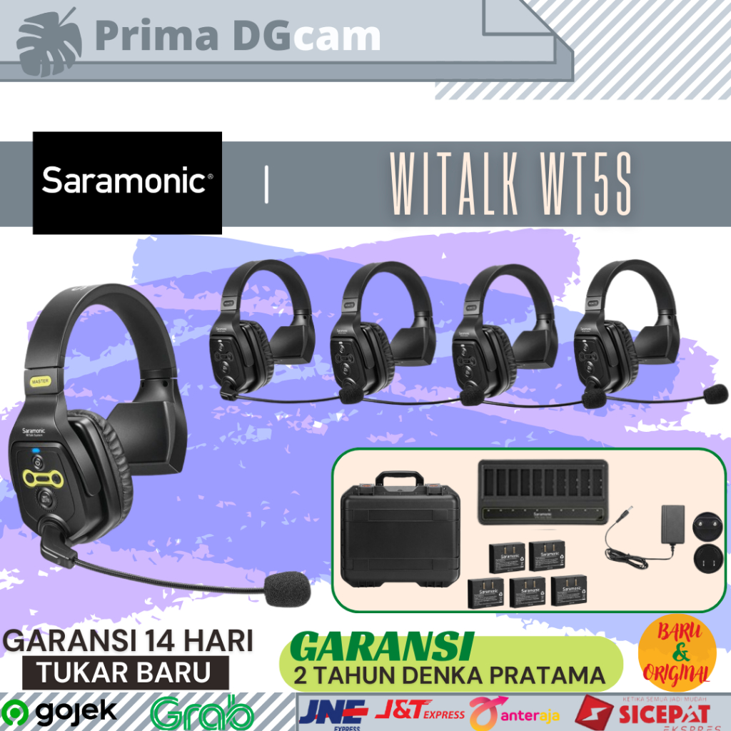 Jual Saramonic WiTalk WT5S 5-Person Full-Duplex Wireless Intercom System | Shopee Indonesia