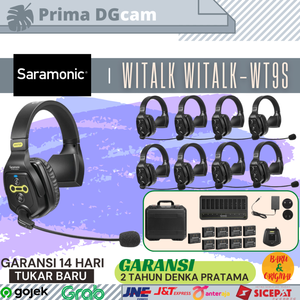 Jual Saramonic WiTalk-WT9S 9-Person Wireless Intercom System | Shopee Indonesia