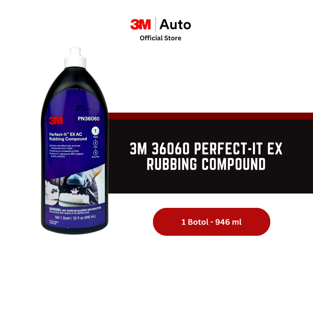Jual 3M 36060 Perfect-it EX Rubbing Compound - Kompon Untuk Body Repair Mobil | Shopee Indonesia