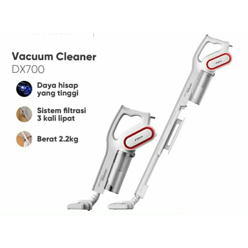 Jual Deerma DX700 2-in-1 Vertical Hand-Held Vacuum Cleaner Penyedot ...