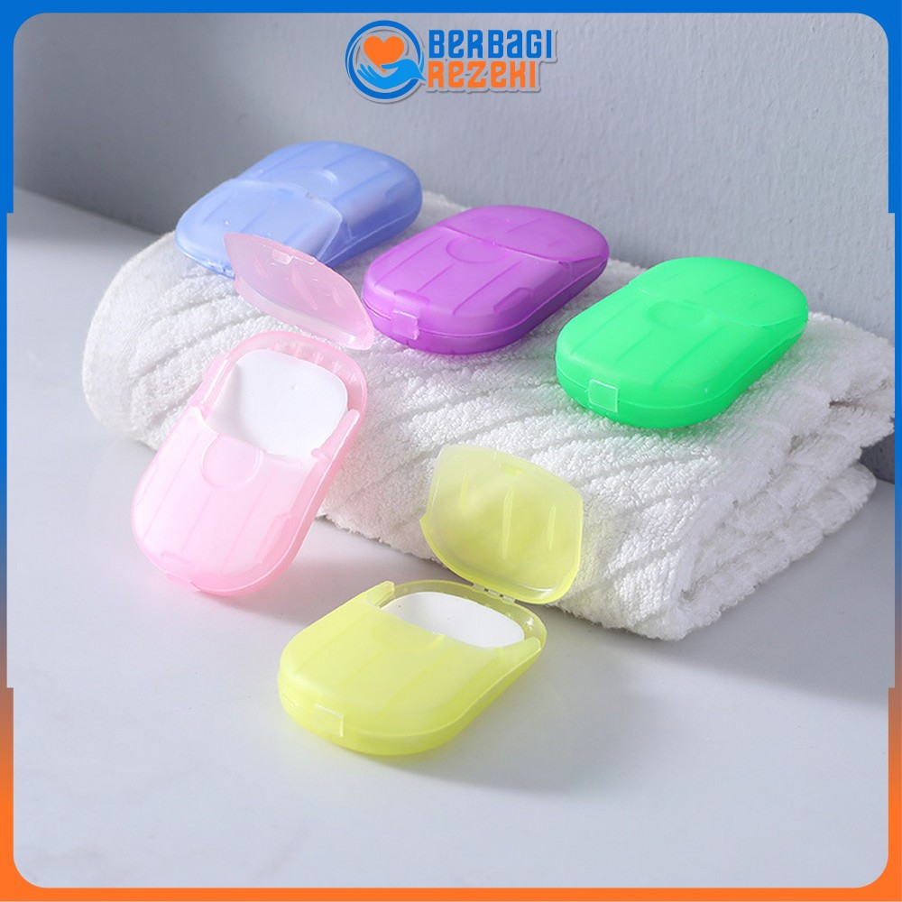 Jual Paper Soap Mini Sabun Cuci Tangan Kertas Isi 20pcs Praktis / Sabun ...