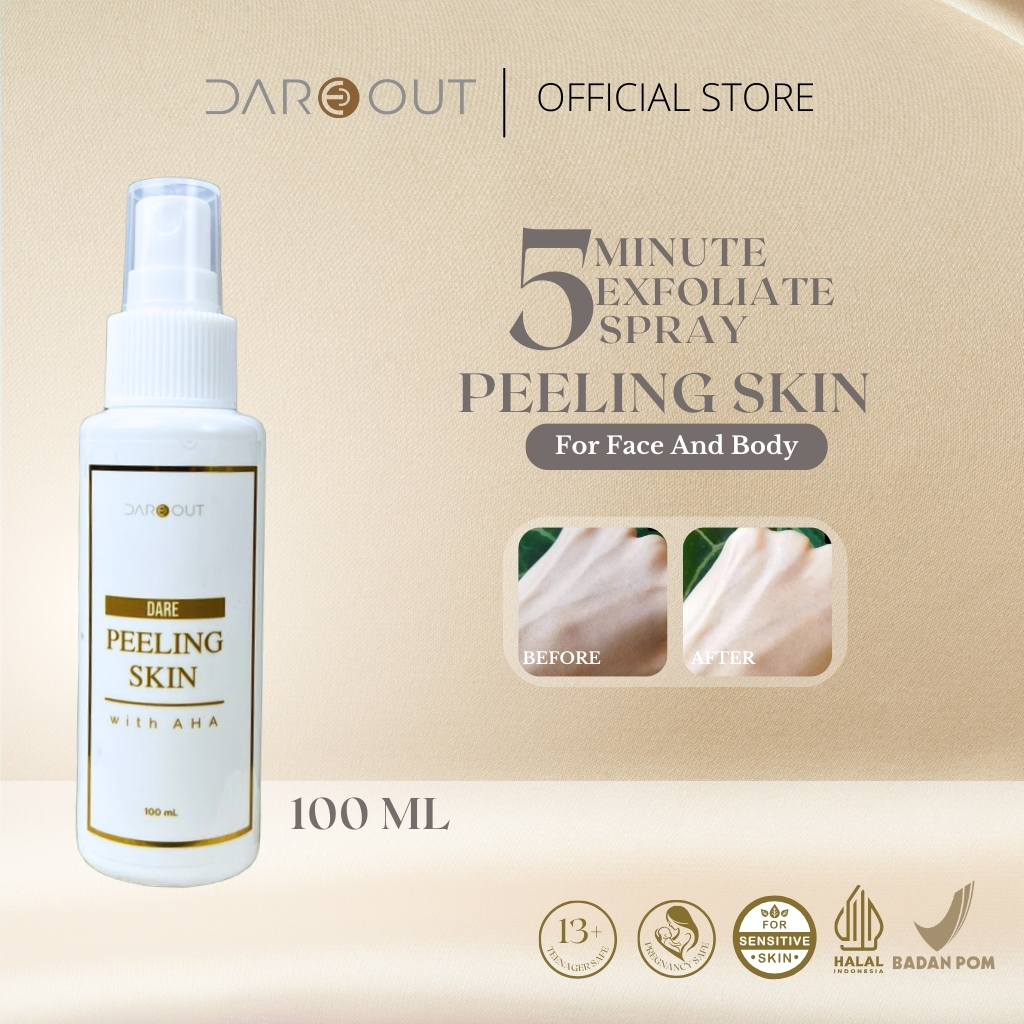 Jual DAREOUT Gentle Exfoliasi Dare Peeling Skin 100ml AHA Exfoliasi Wajah Badan Mengangkat Sel ...