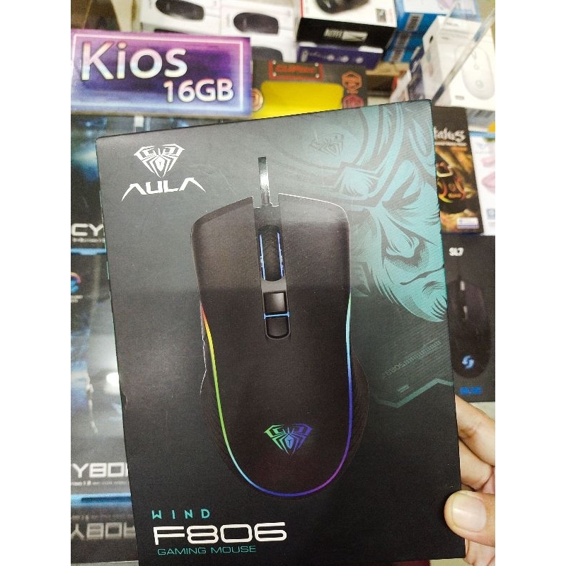 Jual AULA F806 Wired Optical Gaming Mouse 2400DPI RGB | Shopee Indonesia