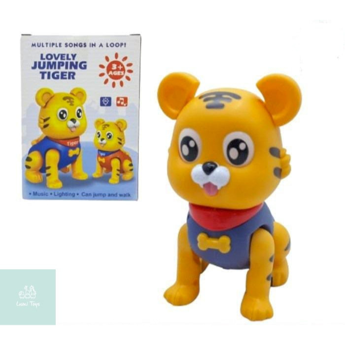 Jual Mainan Anak Robot Harimau Lovely Jumping Tiger Berjalan & Melompat ...
