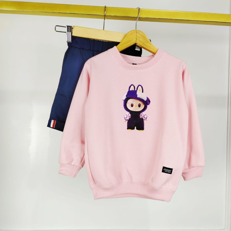 Jual 1 Set Sweater Crewneck Dan Shortpants Celana Anak Anak Usia 1-8 ...