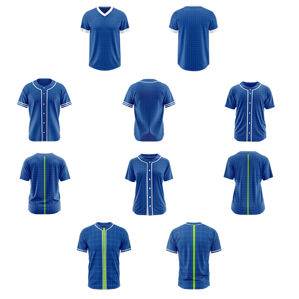 Jual MOCKUP JERSEY BASEBALL PRIA & WANITA - TIFF / PSD - SMART EDITABLE 100% | Shopee Indonesia