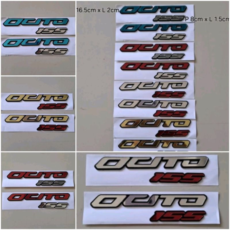 Jual Logo Akrilik Yamaha Nmax Ocito 155 Emblem timbul akrilik Ocito 155 ...