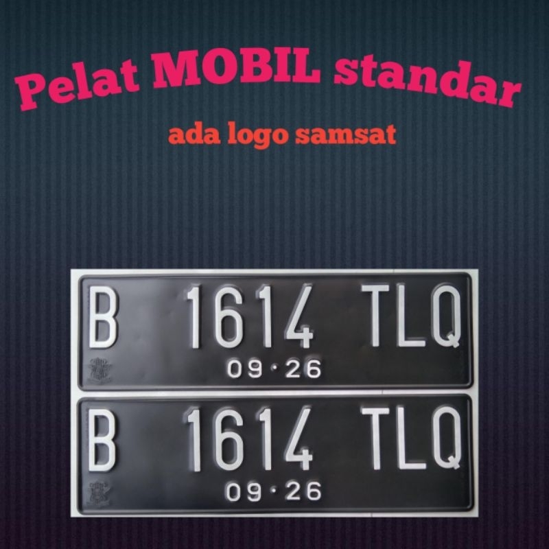 Jual pelat MOBIL standar samsat | Shopee Indonesia