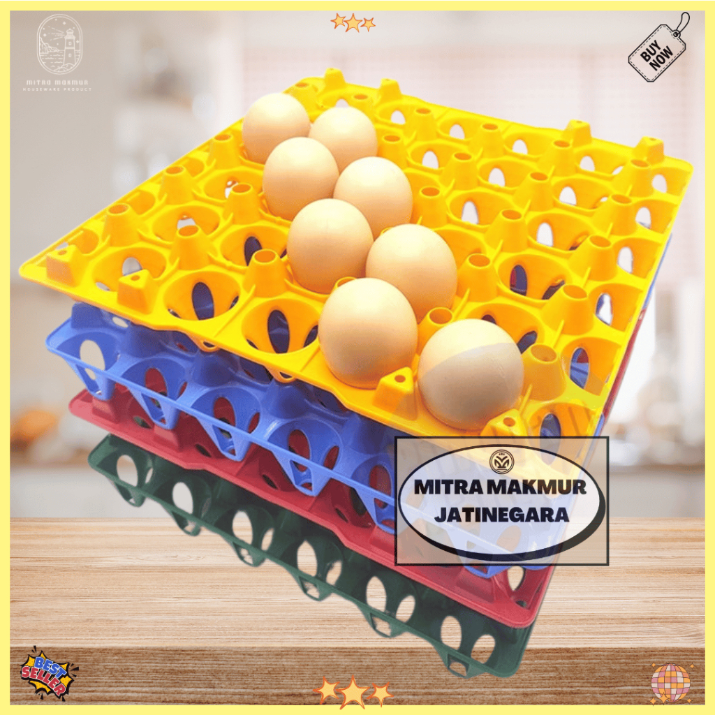 Jual Tempat Telur Keranjang Telur Rak Telur Plastik Tray 30 butir Rak ...