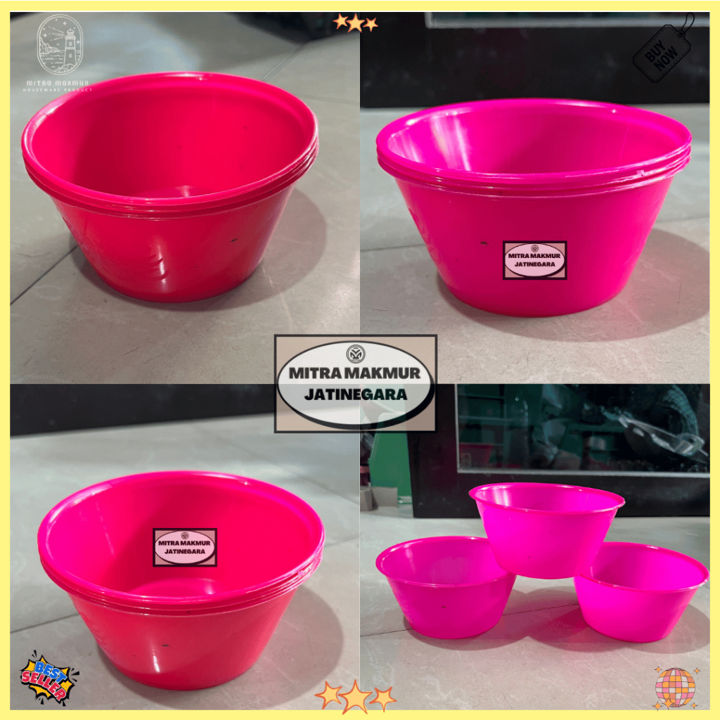 Jual MANGKOK PLASTIK KECIL MANGKOK KOBOKAN MANGKUK MINI PLASTIK MURAH ...