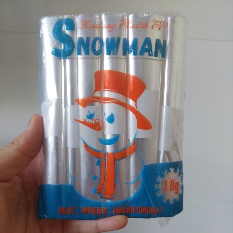 Jual PLASTIK SNOWMAN BIRU KACAMATA 1KG (1 ROLL) | Shopee Indonesia