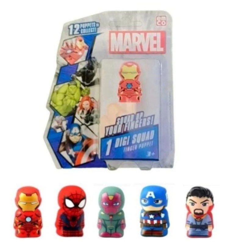 Jual EMCO MARVEL DIGI SQUAD FINGER PUPPETS DOLL BONEKA JARI PUPPET ...