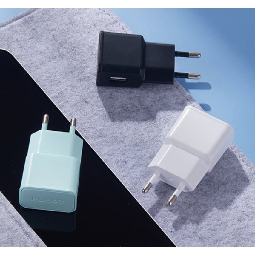 Jual [Cek Variasi] RT-K4S Adaptor USB ROBOT 1 Ampere Kepala Charger 5V ...