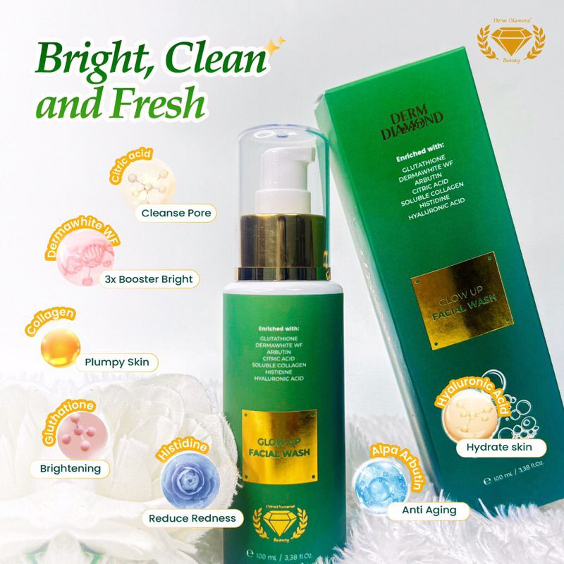 Jual Sabun Wajah HBD Diamond Facial Wash Bright Clean and Fresh Bpom ...