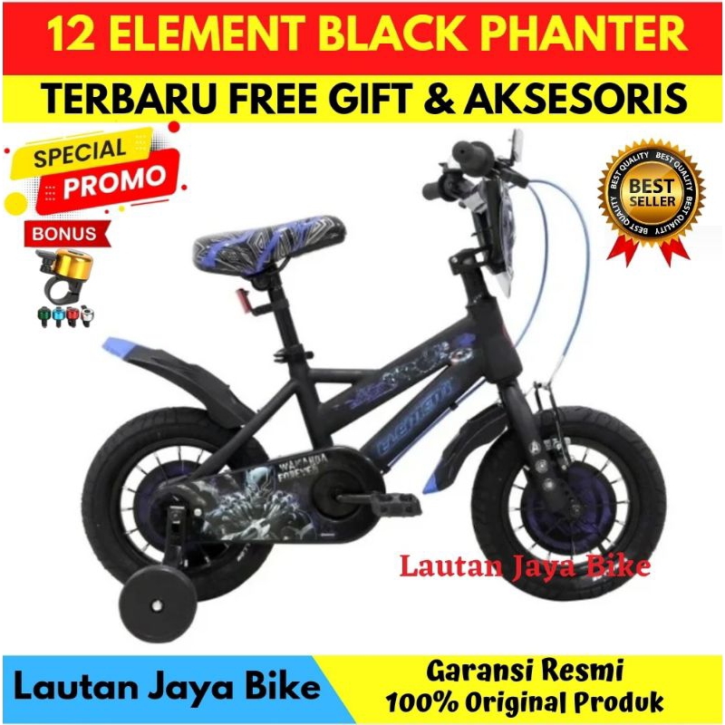 Jual ELEMENT KIDS BIKE BLACK PANTHER SEPEDA ANAK BMX 12 INCH | Shopee ...