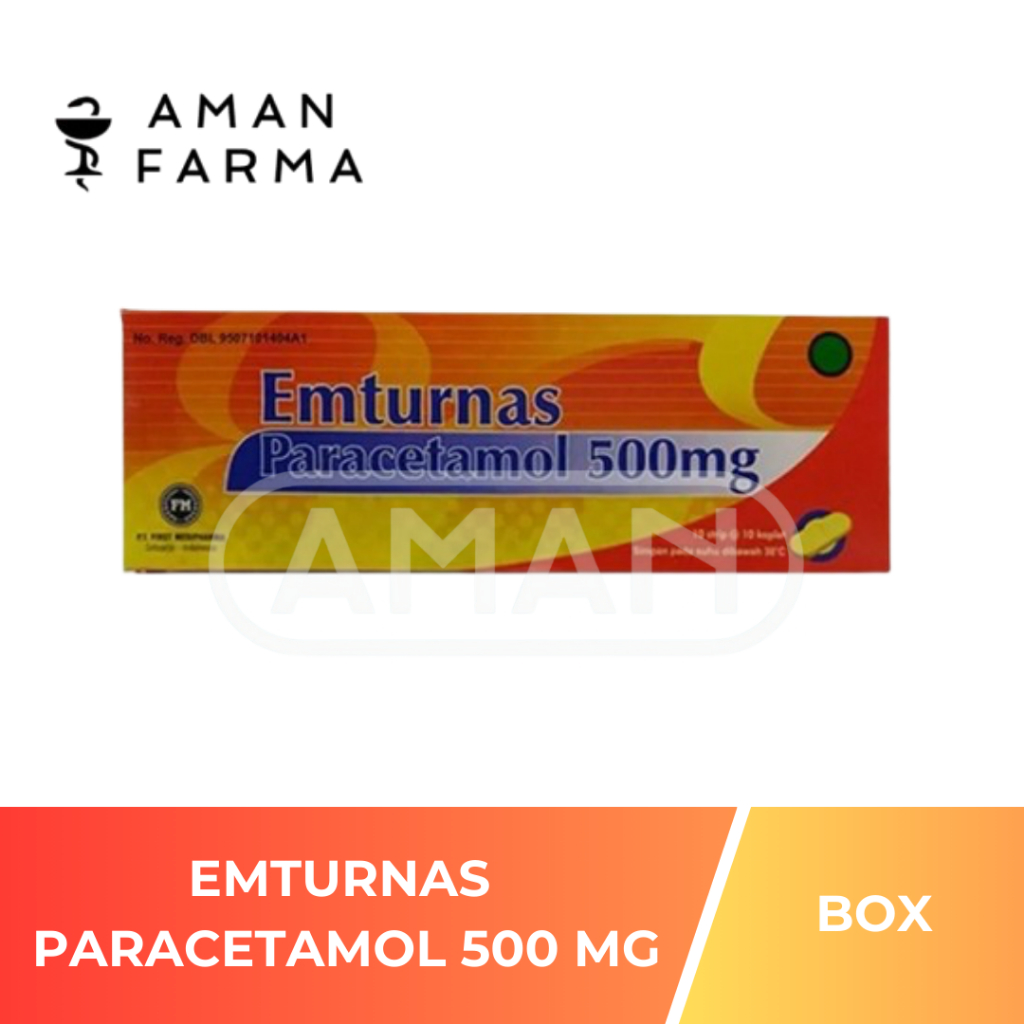 Jual EMTURNAS | PARACETAMOL 500MG BOX ISI 100 TABLET | Shopee Indonesia