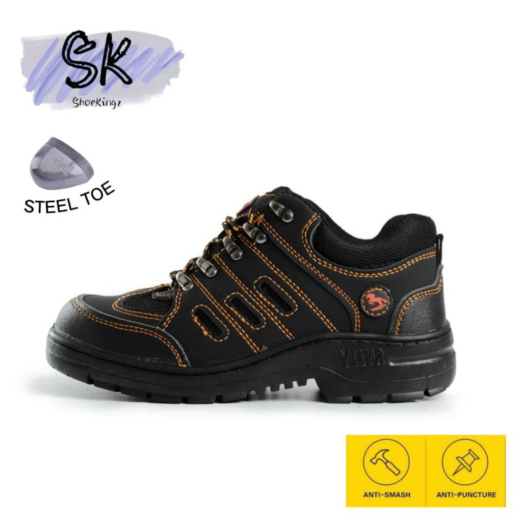 Jual Sepatu Safety boots Low Cut ujung besi Tipe 289 | Shopee Indonesia