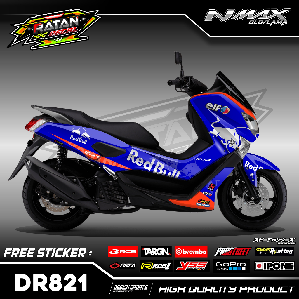 Jual DECAL NMAX OLD RED BULL FULL BODY HIGH QUALITY | Shopee Indonesia