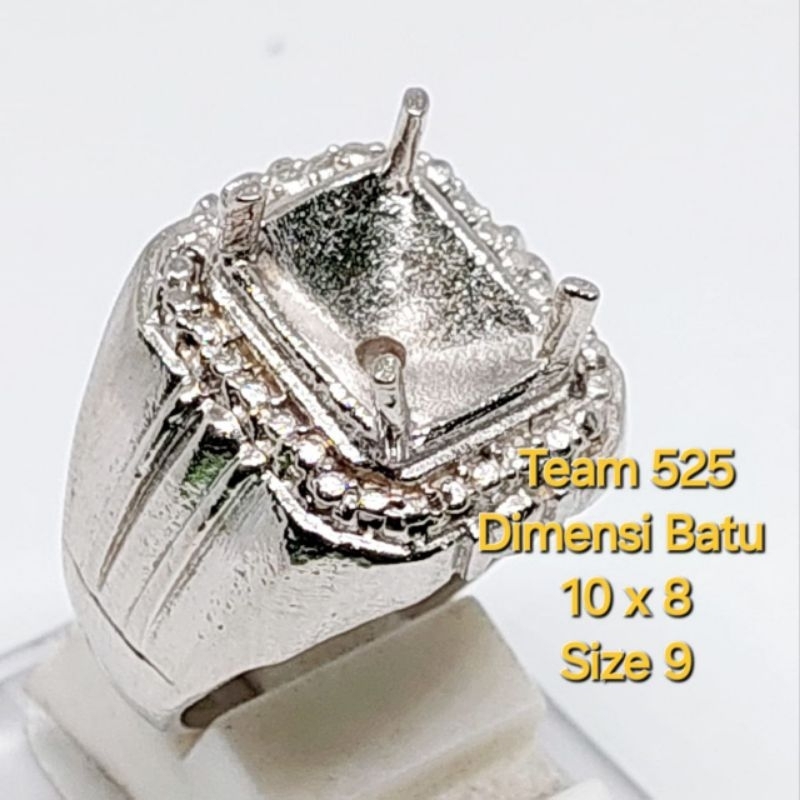 Jual Ring emban alpaka super 10 x 8 eceran / model kotak cakar polos ...