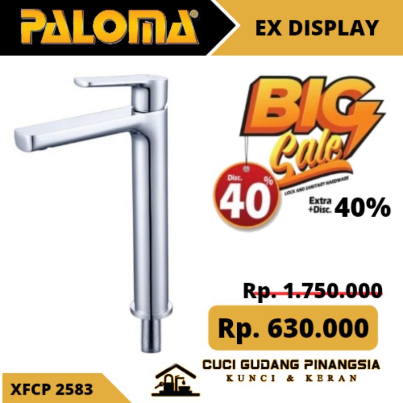 Jual PALOMA FCP 2583 KERAN WASTAFEL BAMBU CUCI TANGAN 1/2" BRASS CHROME ...