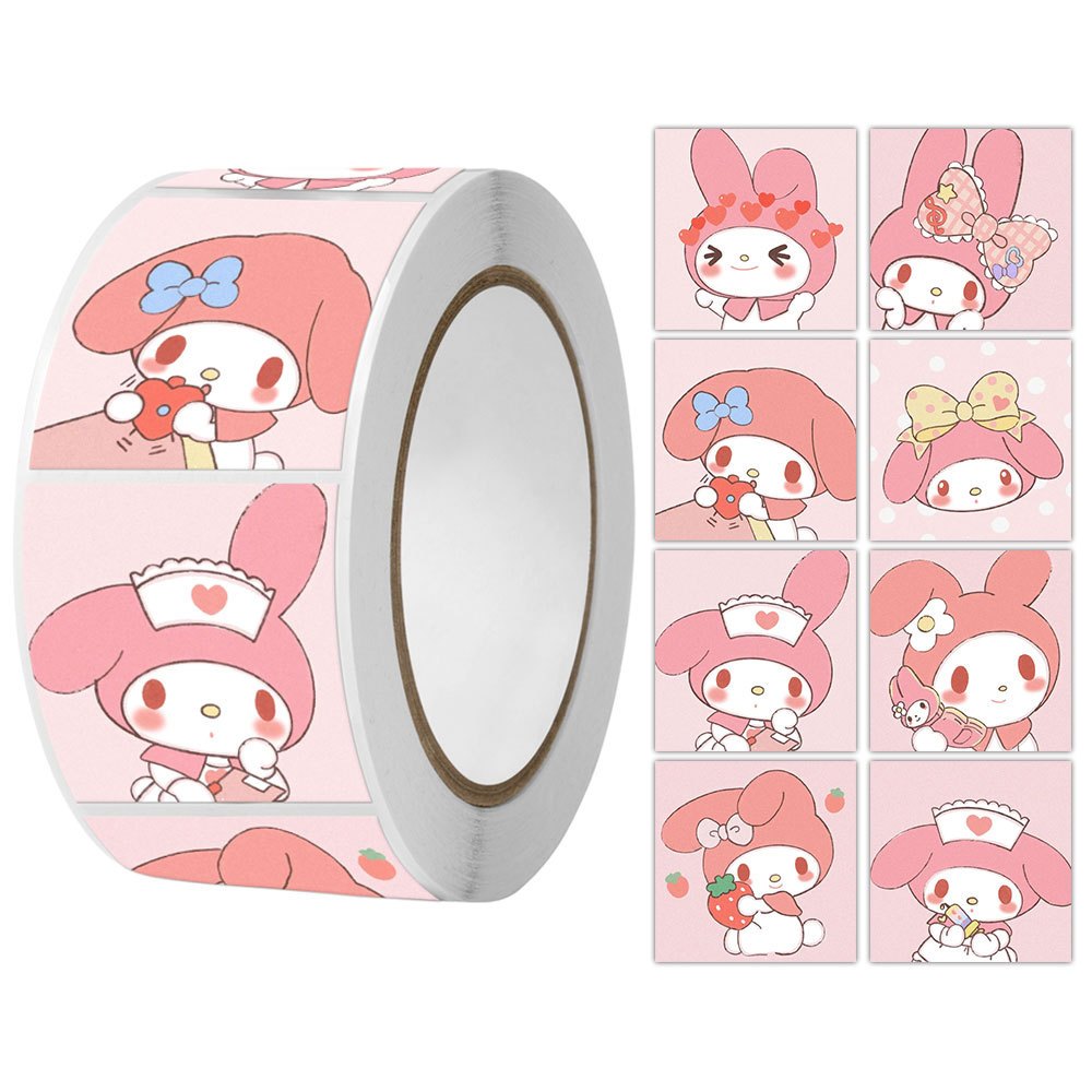 Jual SK 310 - Sticker label roll my melody / stiker label motif lucu ...