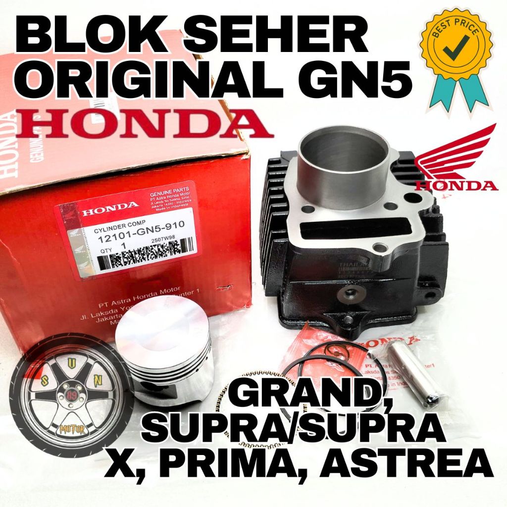 Jual BLOK SEHER GN5 ORI HONDA Supra X Supra Win Supra Prima Grand Astrea Win DI JAMIN AWET DAN ...
