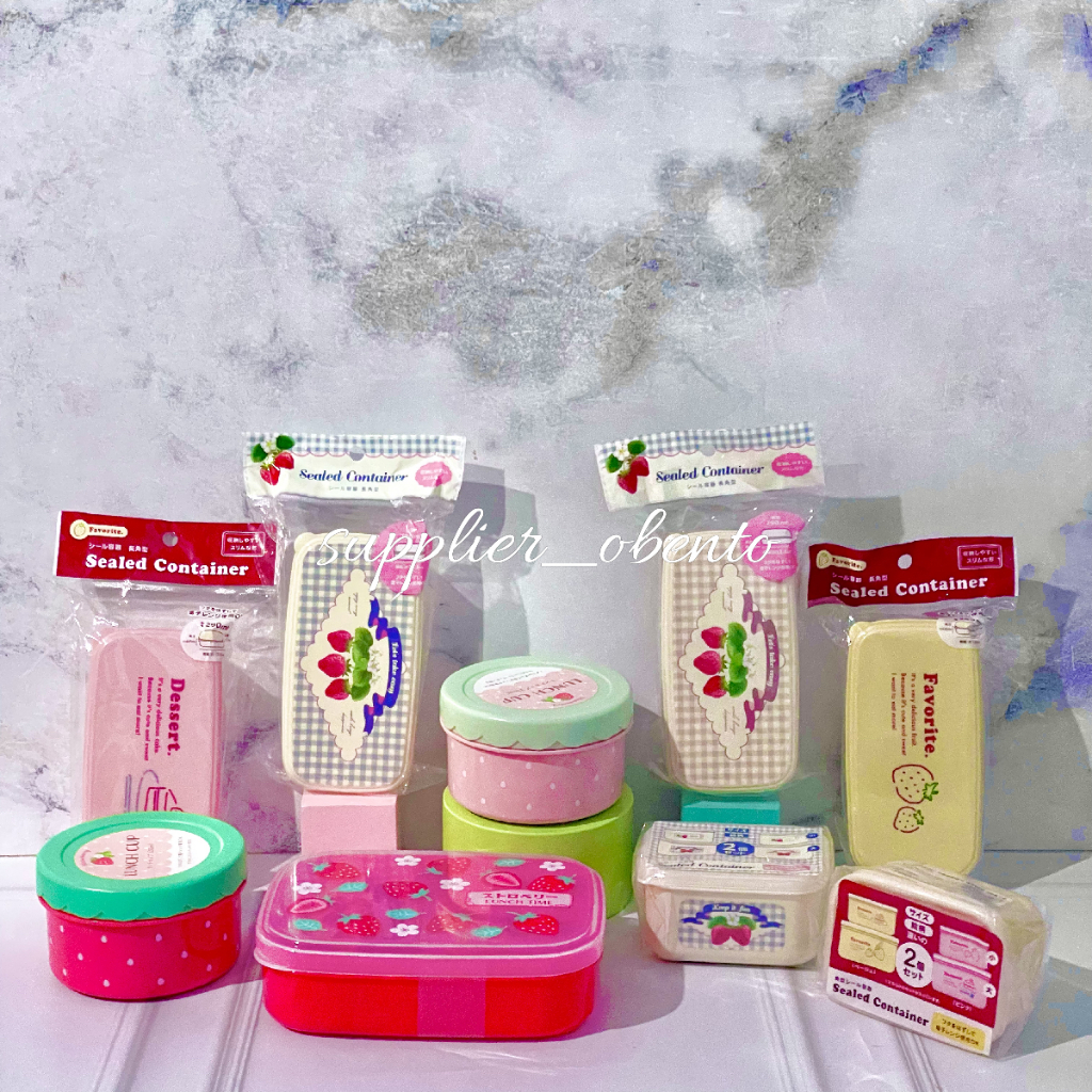 Jual [Seria] Strawberry Lunch Box Snack Box Series Fruits Box ...