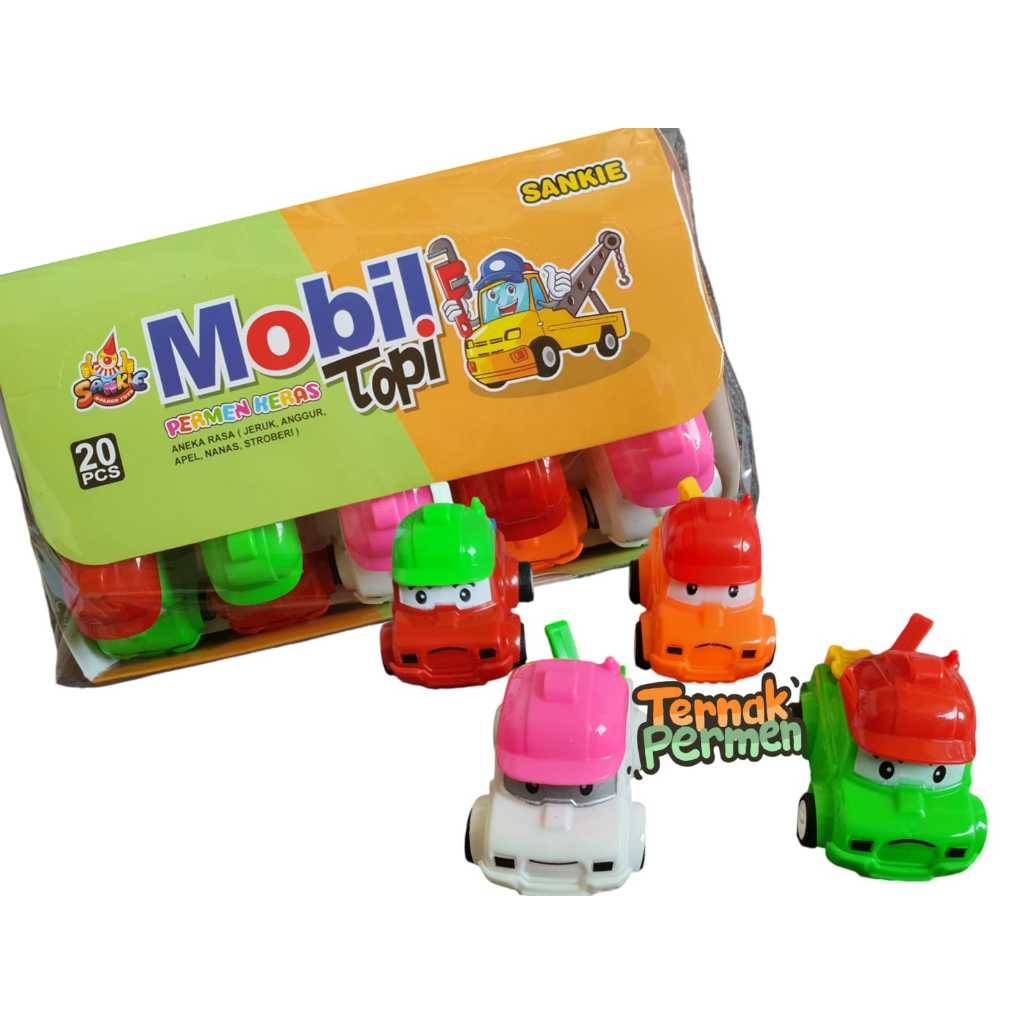 Jual PERMEN MOBIL TOPI SANKIE ISI 20 PCS | Shopee Indonesia