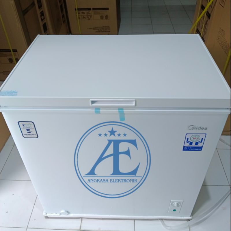 Jual Chest Freezer Box MIDEA 200 Liter HS-258CK Garansi Resmi 5 Tahun ...
